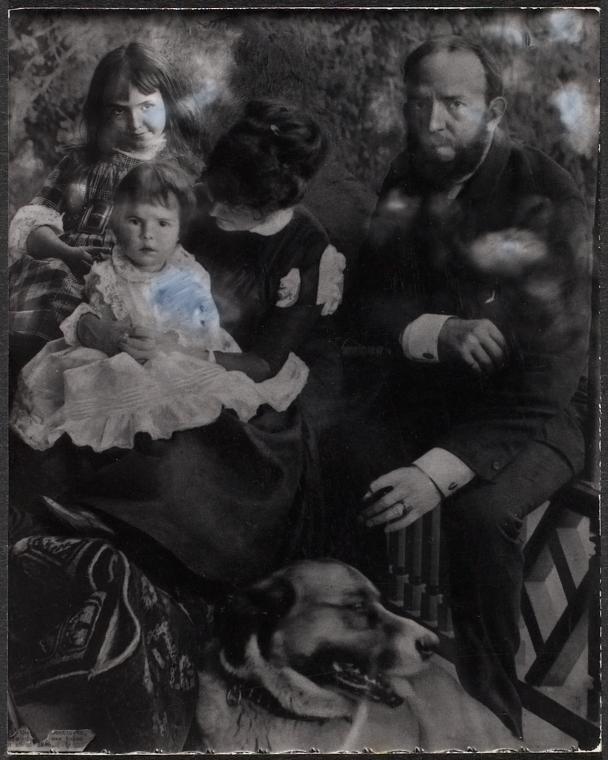 Portrait of the Trask Family, Left to right: Christina Trask, Spencer ...