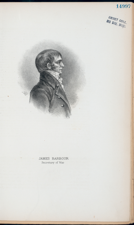 James Barbour, secretary of war - NYPL Digital Collections