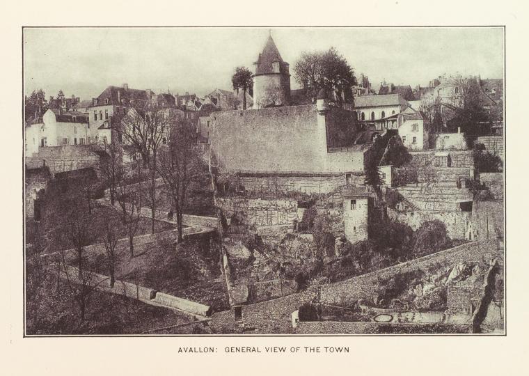 Avallon: General View of the Town - NYPL Digital Collections