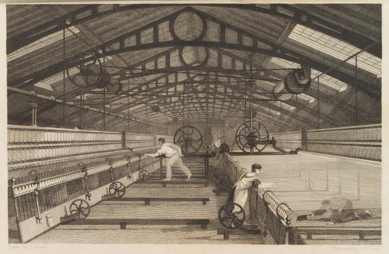 Mule spinning - NYPL Digital Collections