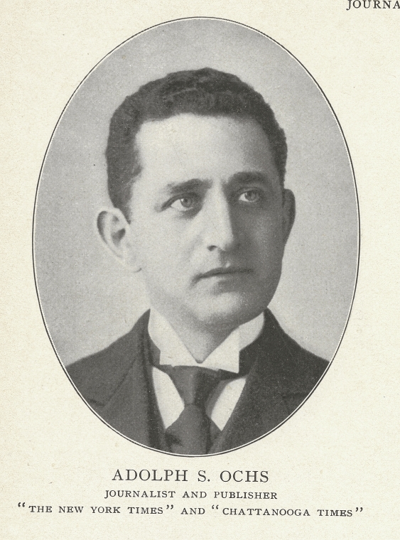 Adolph S. Ochs, journalist and publisher - NYPL Digital Collections