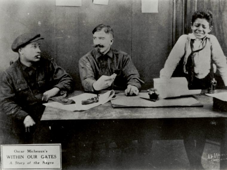 Scene from Oscar Micheaux's movie "Within Our Gates" featuring ...
