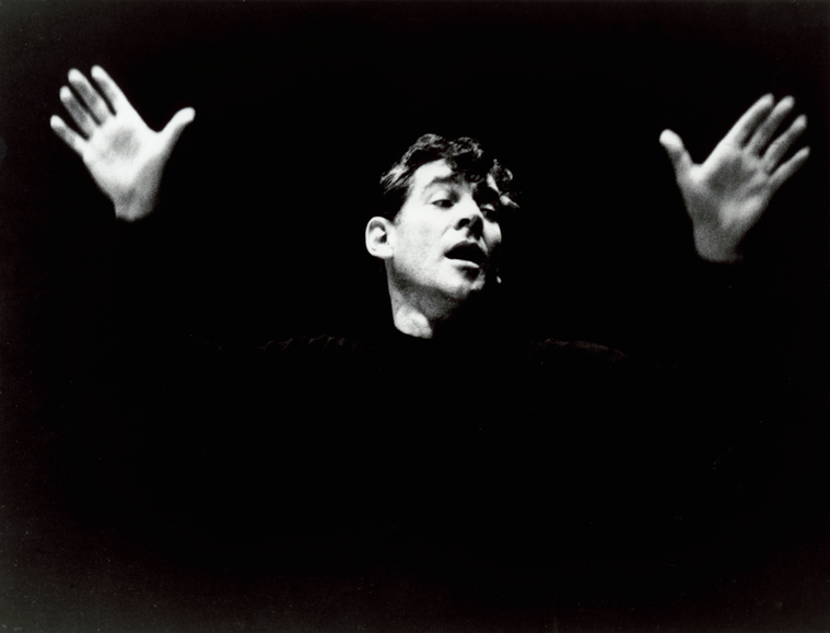 Leonard Bernstein conducting - NYPL Digital Collections