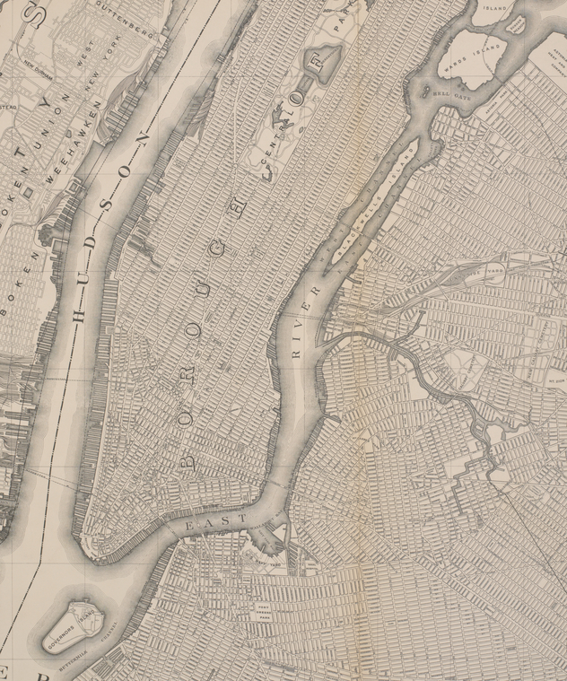 Map of the city of New York - NYPL Digital Collections