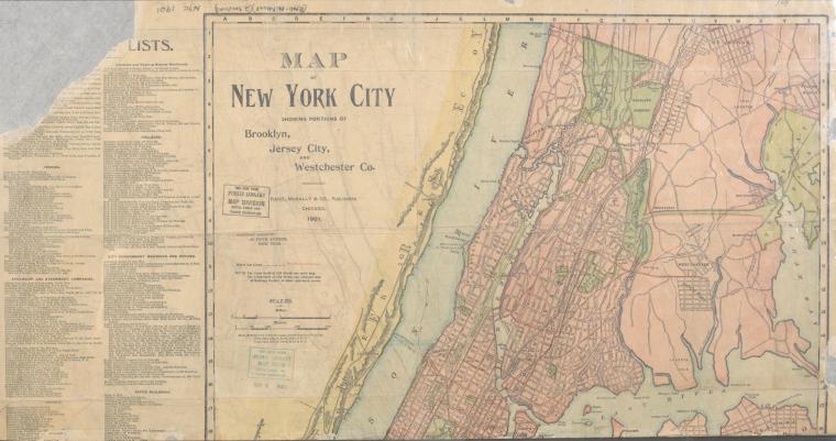 Map of New York City - NYPL Digital Collections