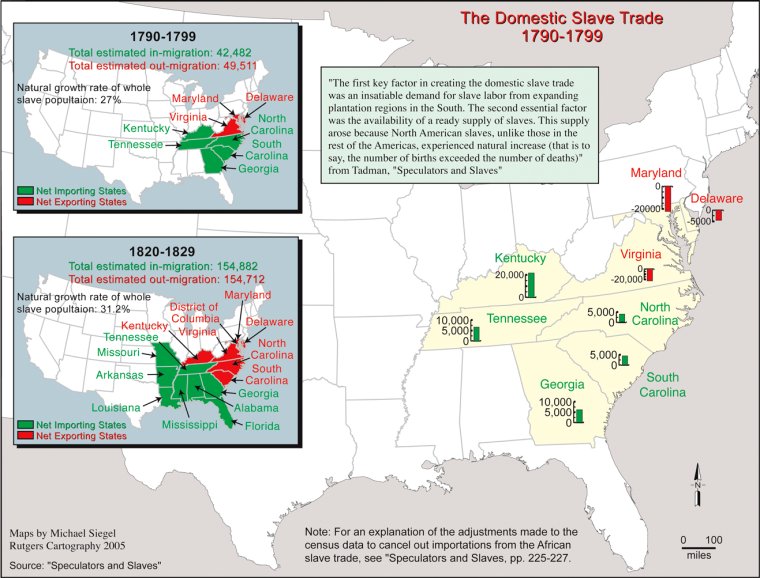 Slave Plantation Map