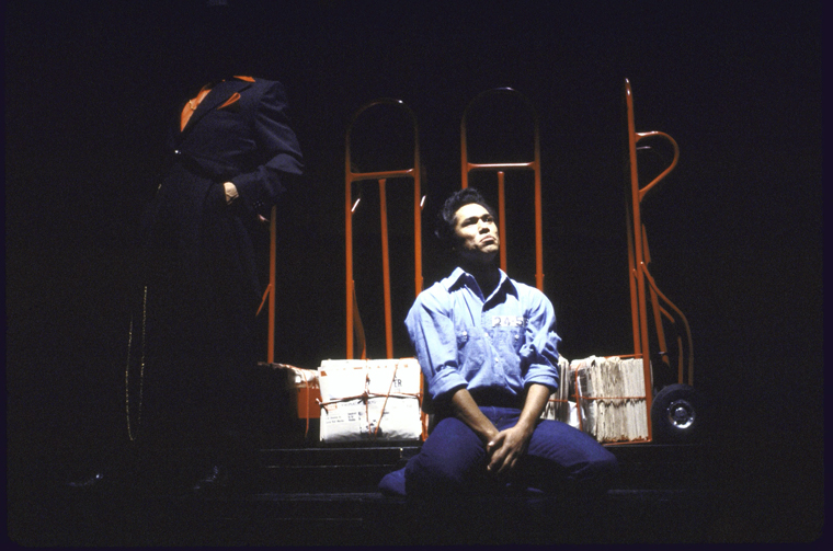 Actor Daniel Valdez in a scene from the Broadway play "Zoot Suit." (New ...