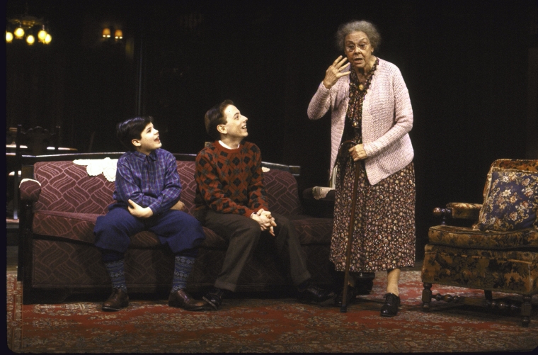 Actors (L-R) Danny Gerard, Jamie Marsh and Irene Worth in a scene from ...