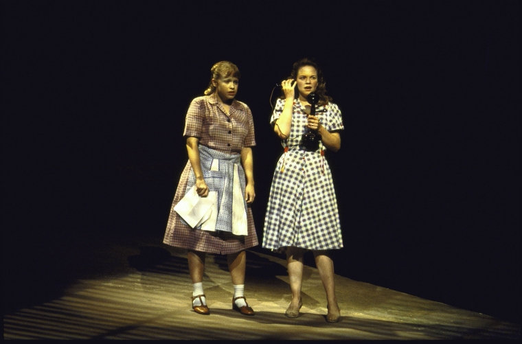 Actresses (L-R) Melinda Eades and Alice Haining in a scene from the Off ...