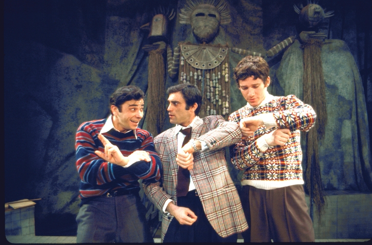 Actors (L-R) Johnny Armen, Cliff Gorman (as comedian Lenny Bruce) and ...