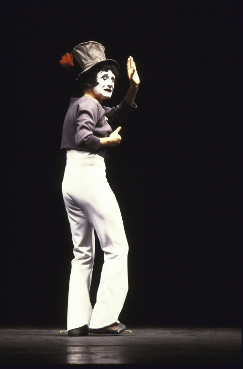 Marcel Marceau Mime Marcel Marceau In A Scene From His Broadway