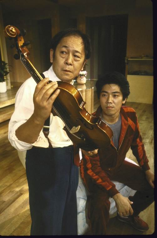 Actors (L-R) Victor Wong and Marc Hayashi in a scene from the New York ...