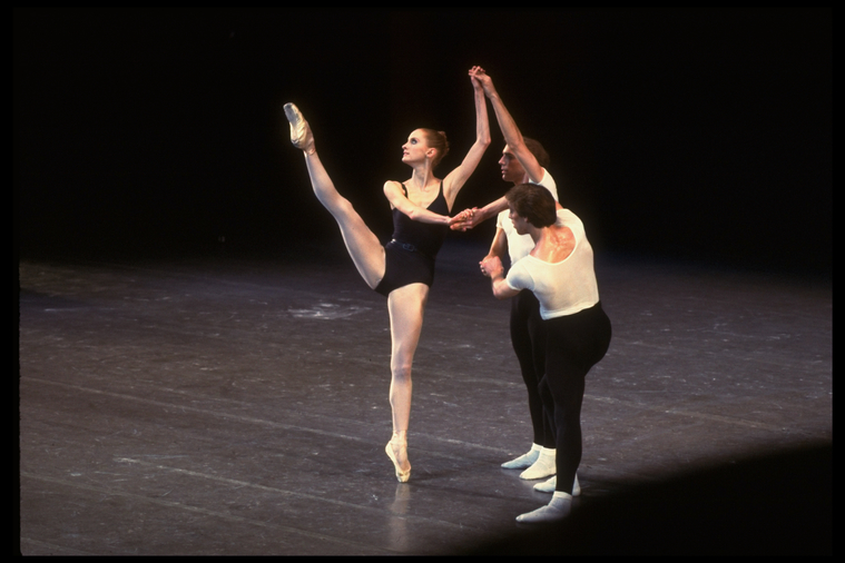 New York City Ballet production of "Agon" with Maria Calegari, Peter ...