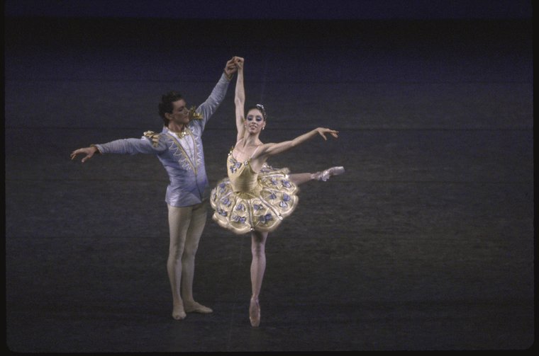 New York City Ballet production of "Divertimento No. 15" with Melinda ...