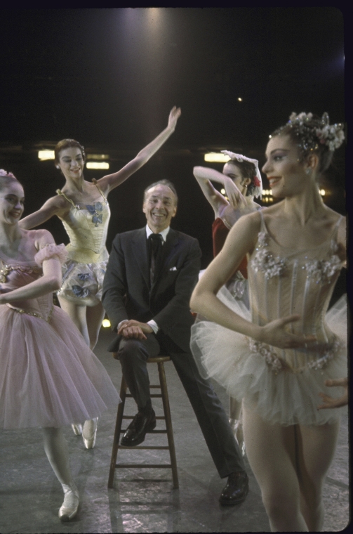 New York City Ballet photograph of George Balanchine and dancers ...