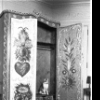 New York City Ballet Master George Balanchine's cat Mourka with cabinet ...