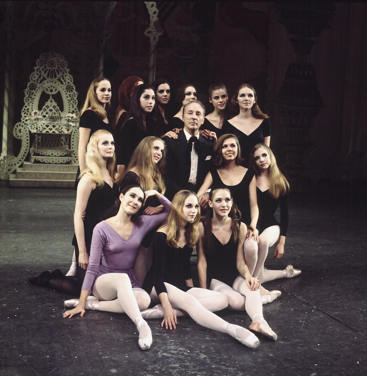 New York City Ballet - George Balanchine (center), at top Marjorie ...