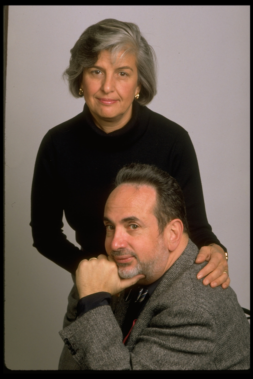 Publicity photo of husband and wife lighting designers Neil Peter ...