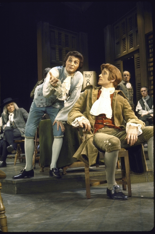 Actors (L-R) Roy Poole, Clifford David, Ken Howard, David Vosburgh ...