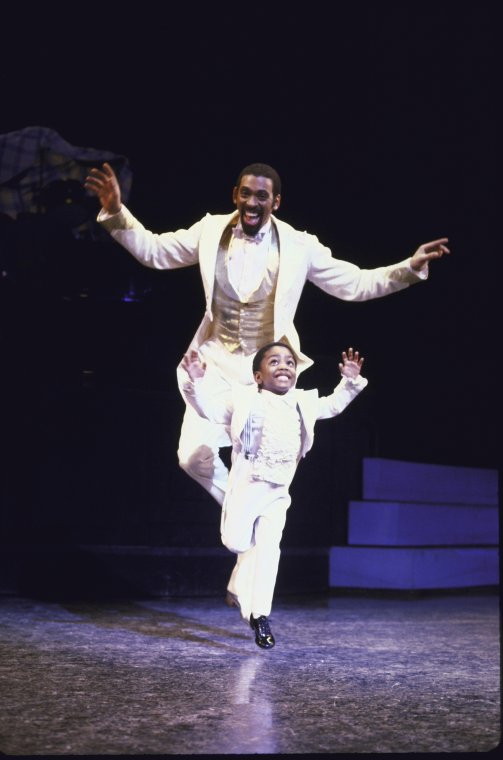 Performers (L-R) Maurice Hines & Z. Wright in a scene fr. the ...