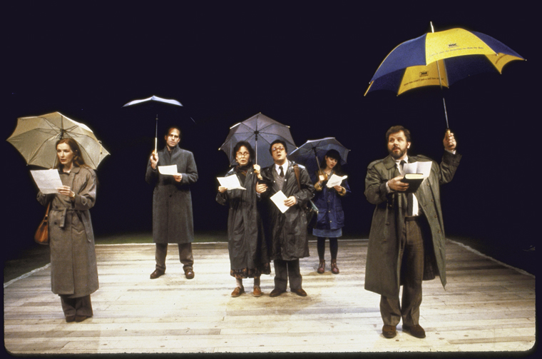 Actors (L-R) Frances Conroy, John Bedford-Lloyd, Kate Burton, Nathan ...