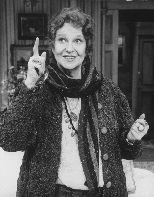 Actress Geraldine Page in a scene from the Broadway revival of the play ...