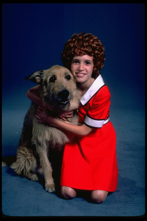 Alyson Kirk as Annie w. Sandy in a scene from the Broadway company of ...