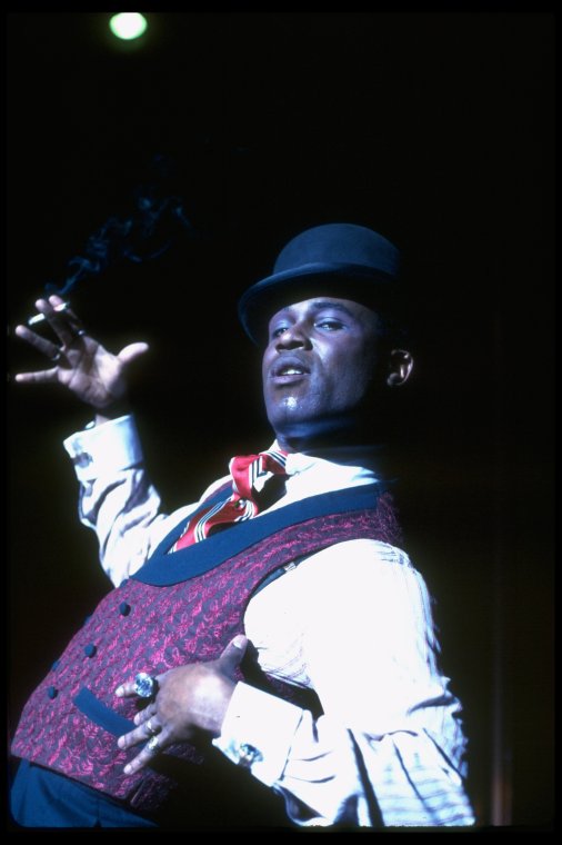 Eric Riley performing "The Viper's Drag" in a scene from the Broadway ...