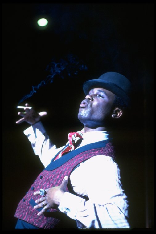 Eric Riley performing "The Viper's Drag" in a scene from the Broadway ...