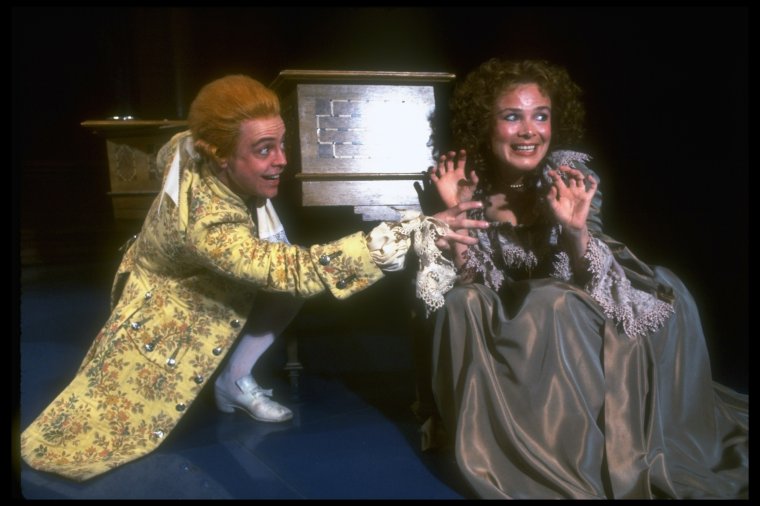 Actor Mark Hamill as Mozart w. Caris Corfman in a scene from the ...
