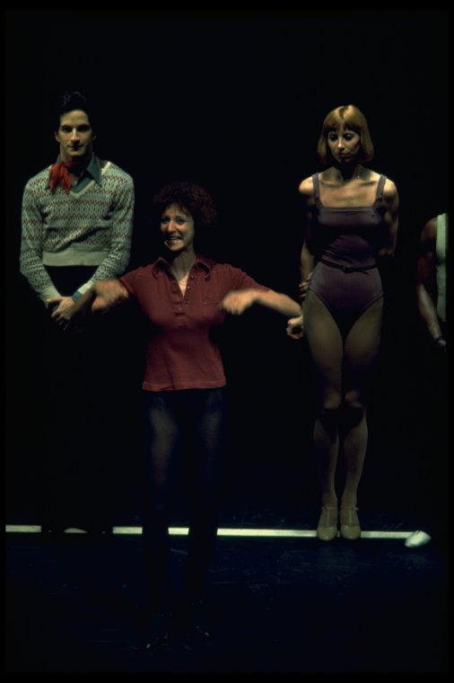 Nancy Lane (C) in a scene from the Broadway musical "A Chorus Line ...