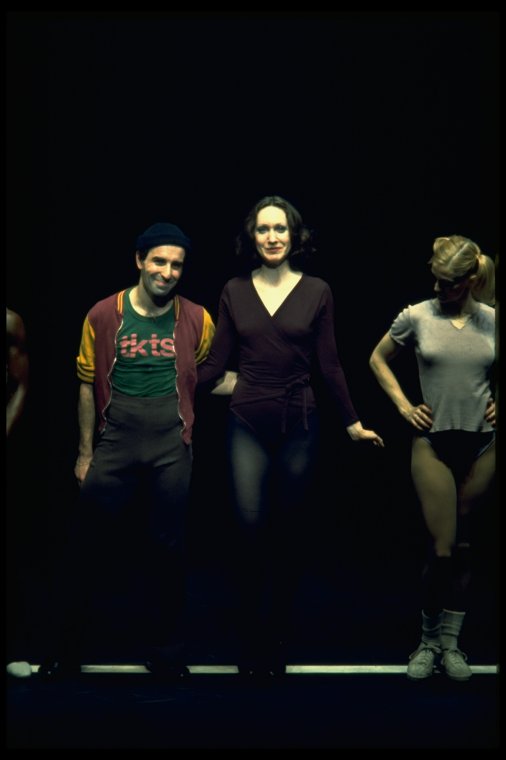 Don Percassi and Renee Baughman in a scene from the Broadway musical "A ...