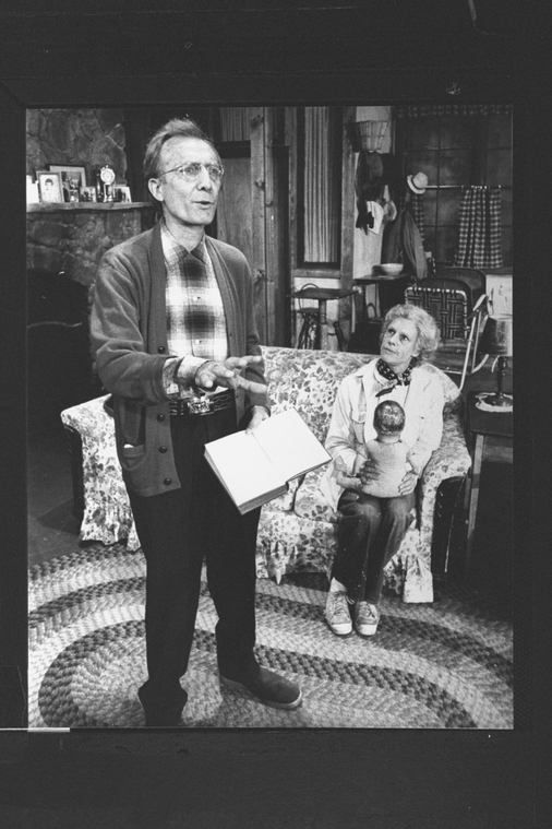 Tom Aldredge and Frances Sternhagen in a scene from the Broadway ...