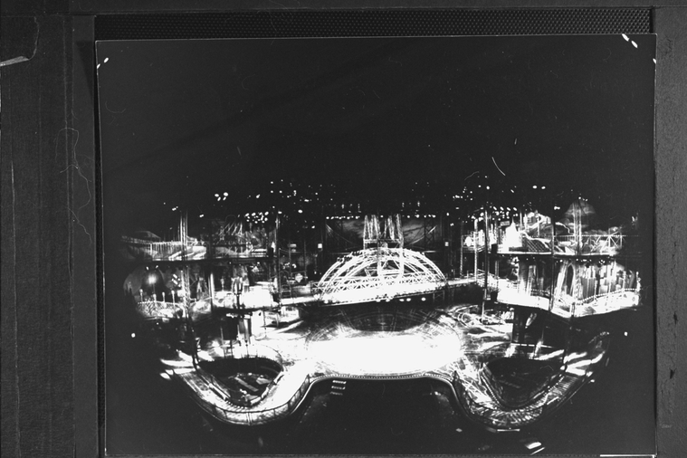 Set design by John Napier for the Broadway production of the musical ...