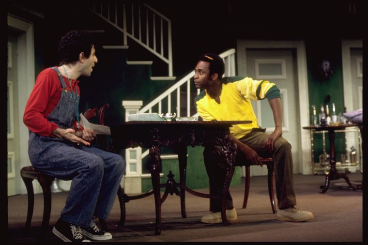 Actors (L-R) Zane Lasky & Cleavon Little in a scene fr. the Broadway ...