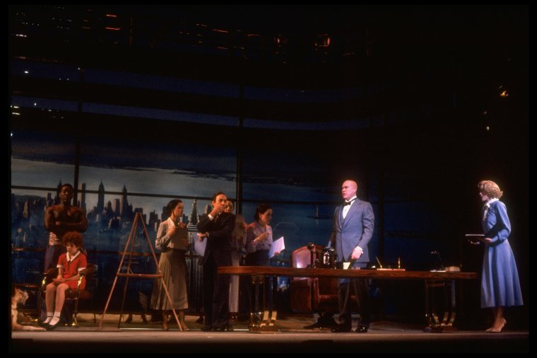Actors Danielle Findley (L) Harve Presnell (2R) & Lauren Mitchell (R ...