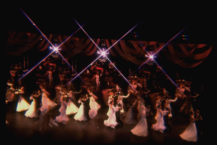 Dancers in a scene fr. the Broadway musical "Ballroom." (New York ...
