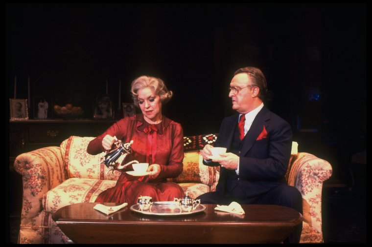 Actors Vincent Gardenia & Dorothy Loudon in a scene fr. the Broadway ...