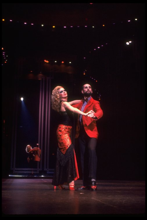 Actors Barbara Erwin & Gene Kelton in a scene fr. the Broadway musical ...