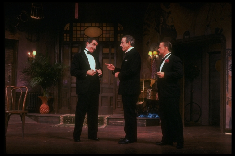 Actors (L-R) Richard Poe, David Rogers & Eugene J. Anthony in a scene ...