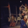 Actors (C Top-Bottom) David Haskell and Stephen Nathan in a scene from ...