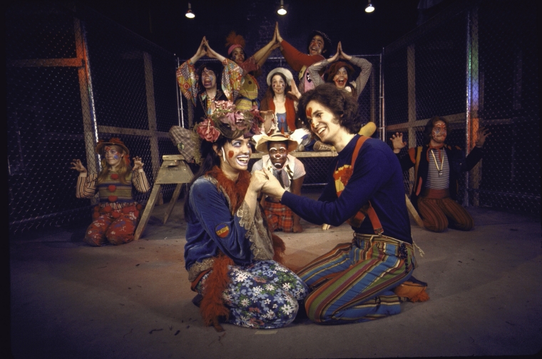 Actors (Front) Joanne Jonas and Stephen Nathan in a scene from the Off ...