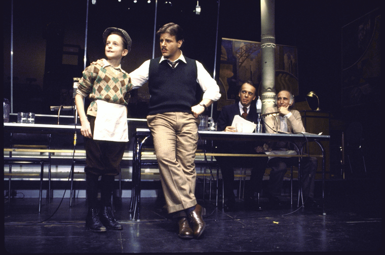 Actors (L-2L) Michael J. Miller and Colin Stinton in a scene from the ...