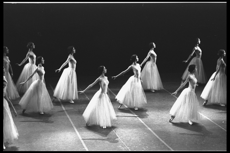New York City Ballet production of "Serenade" Karin von Aroldingen ...