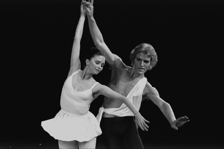 New York City Ballet production "Apollo" with Peter Martins and Kay ...