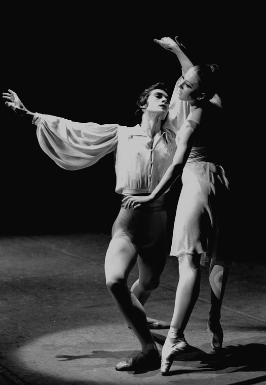 New York City Ballet production of "Sarabande and Danse" with Kyra ...