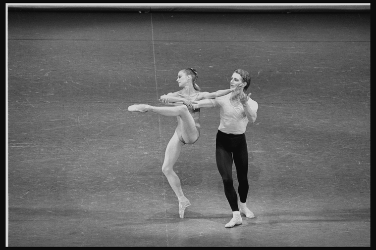New York City Ballet production of "Symphony in Three Movements" with ...