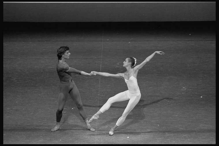 New York City Ballet production of "Concerto for Two Solo Pianos" with ...