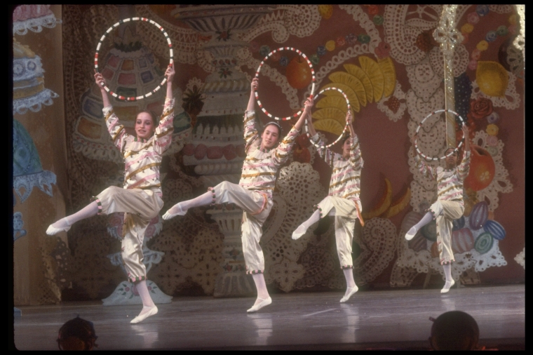 Candy canes, in a New York City Ballet production of "The Nutcracker ...