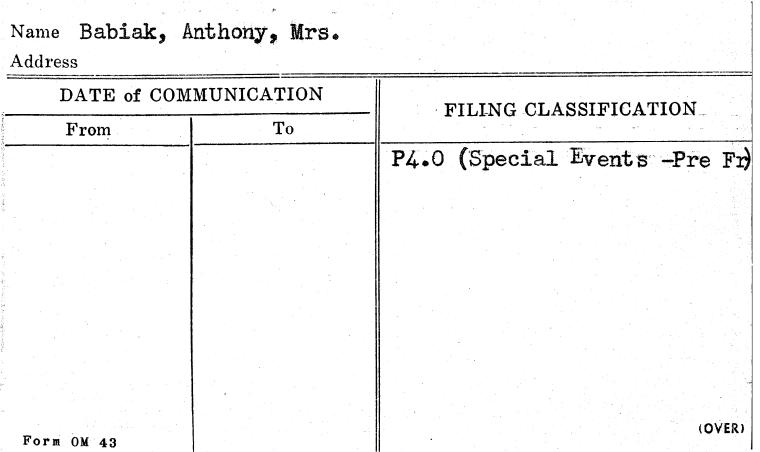 Babiak, Anthony, Mrs. - NYPL Digital Collections
